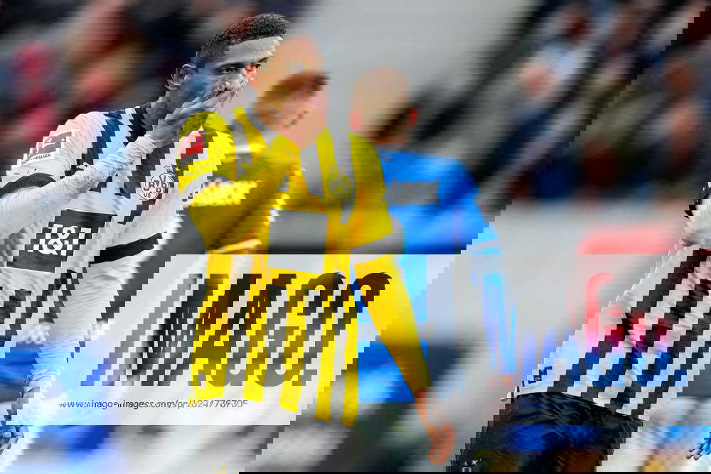 Sebastien Haller BVB, 9, player of Borussia Dortmund BVB 09, single ...