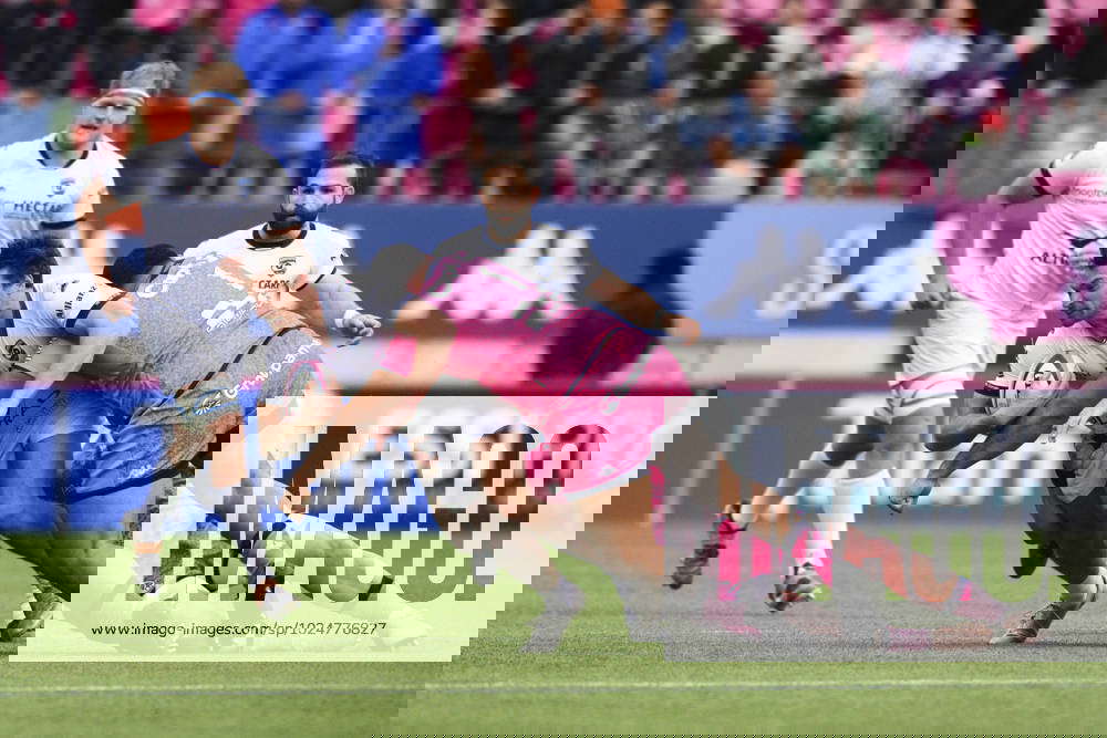 GEORGE BRIDGE (Montpellier) vs Moses Alo Emile (Stade Fr) RUGBY : Stade ...