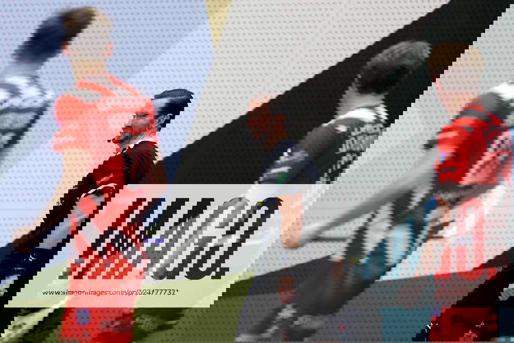 230225 Referee Thomas Andersson during the floorball match in the mens ...