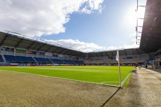 Interior view of the Home Deluxe Arena in Paderborn, currently the ...