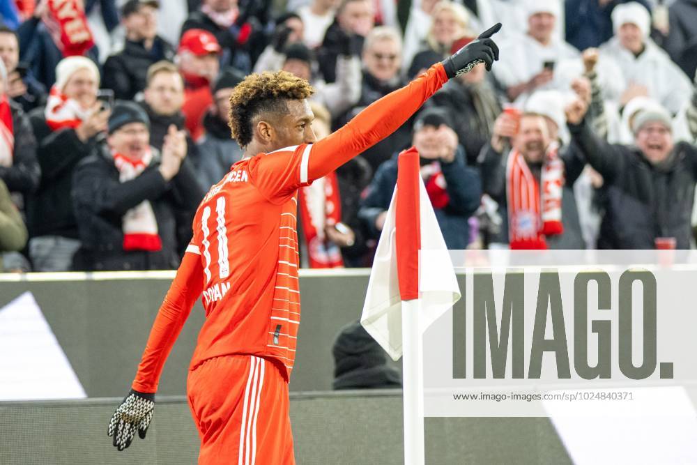 Goal celebration Kingsley Coman 11 FC Bayern Muenchen , FC Bayern ...