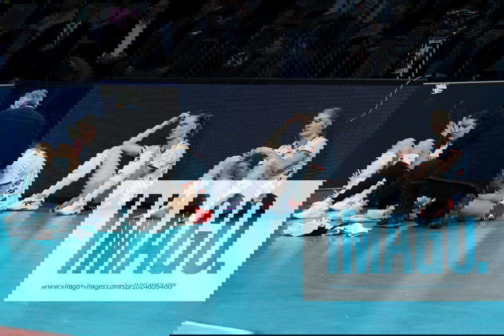 Mannheim, Germany, February 26th 2023: Anastasia Cekulaev, Maja Savic ...