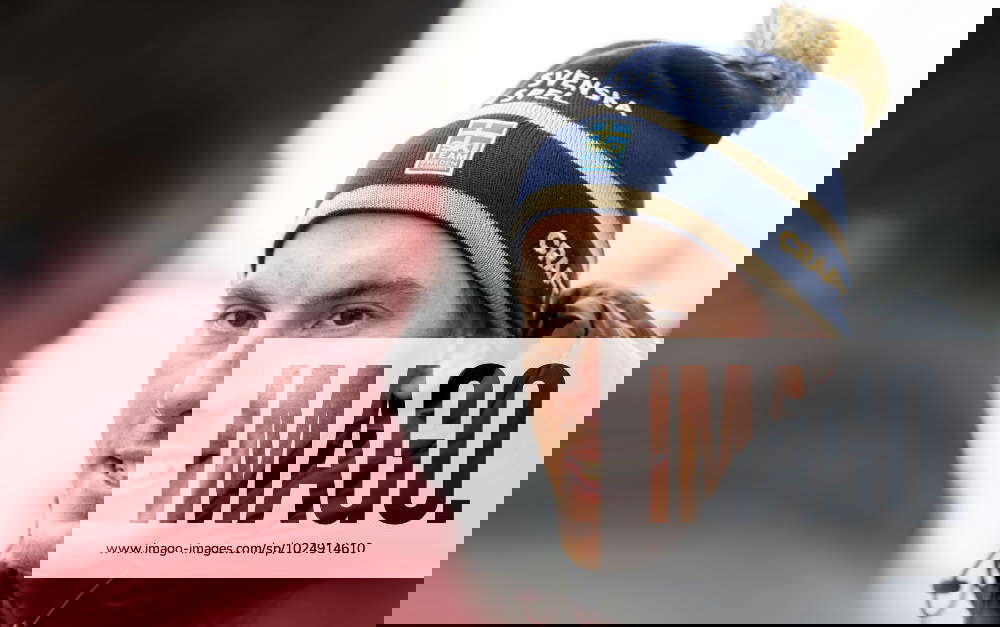 230227 Johan Häggström at a press event with the Swedish Cross Country ...