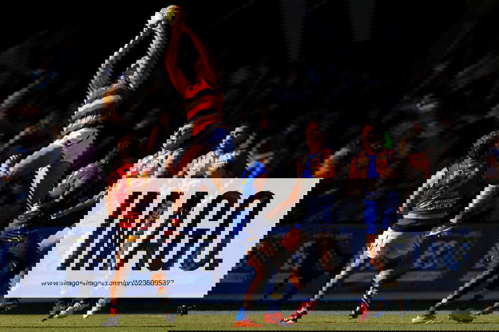 AFL EAGLES CROWS, Nick Murray of the Crows punches the ball out of play ...