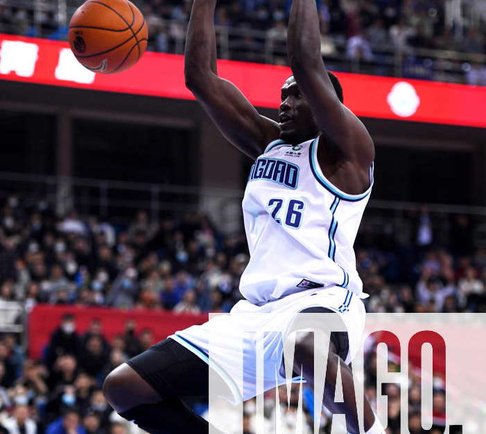 (230303) -- QINGDAO, March 3, 2023 -- Duop Reath of Qingdao Eagles ...