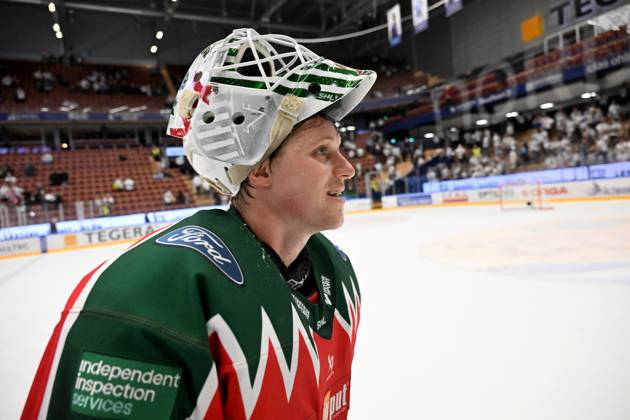 LEKSAND 20230204 Frölundas goalkeeper Lars Johansson kept a clean sheet ...