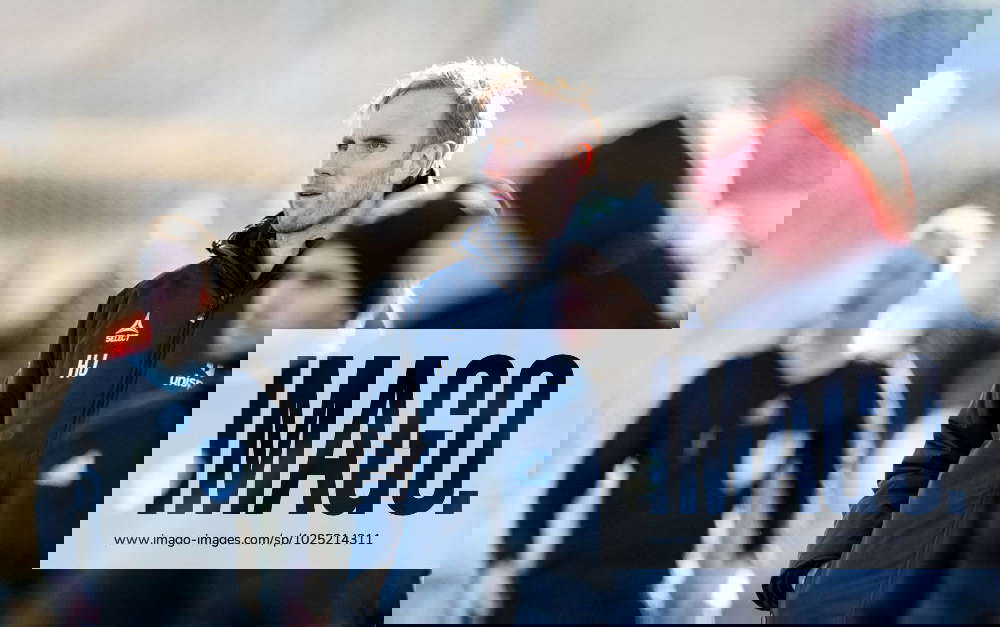 230305 Kalmars coach Henrik Jensen during the football match in the ...