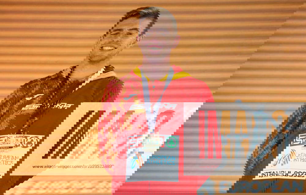 Adrian BEN of Spain 800m Podium Men during the European Athletics ...