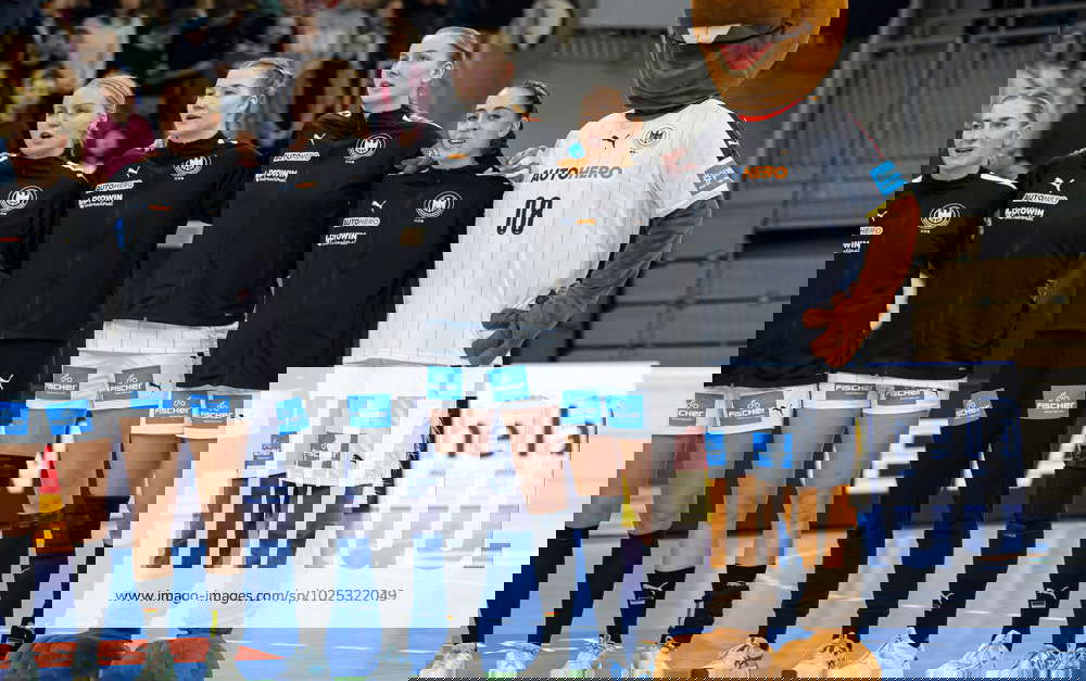 Handball, women international match, Germany Poland from left Jenny ...