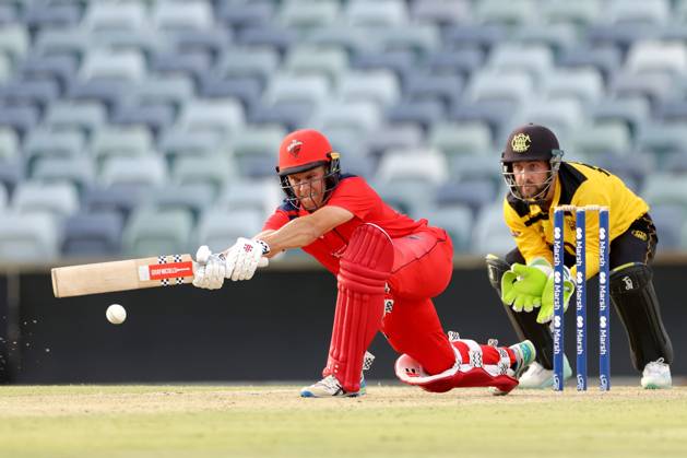 CRICKET MARSH CUP FINAL, Henry Hunt of South Australia bats during the ...