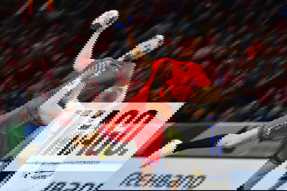 From left Czech Dominik Solak, Ellidi Vidarsson of Iceland in action ...