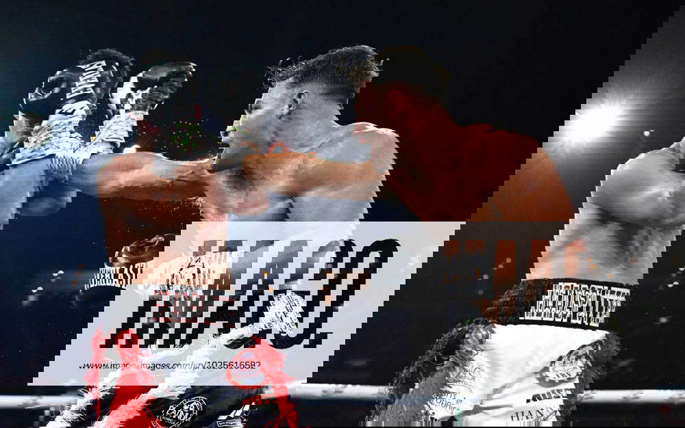 BOXING TSZYU HARRISON, Rohan Murdock (R) strikes Issac Hardman during ...