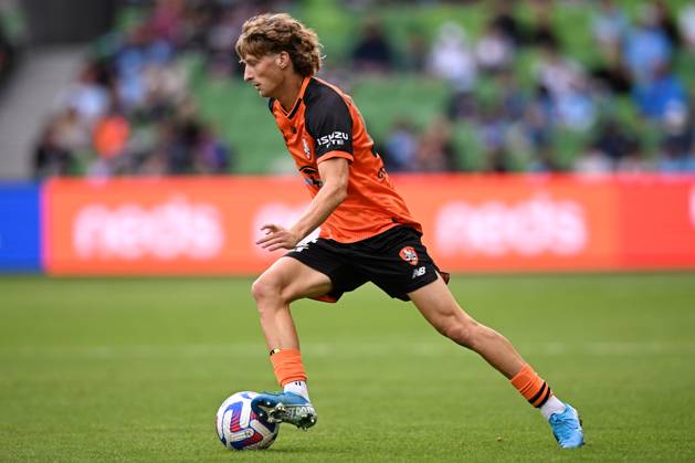ALEAGUE CITY ROAR, Jez Lofthouse of Brisbane Roar (left) and Valon ...