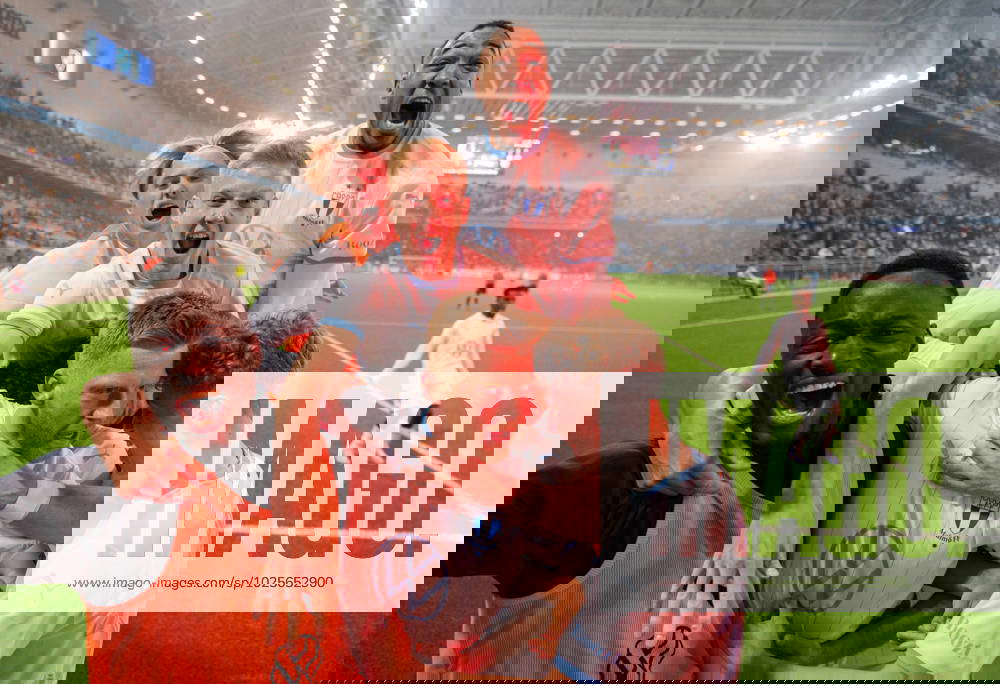 230312 Malmö FFs goalkeeper Ismael Diawara, Hugo Larsson, Derek ...