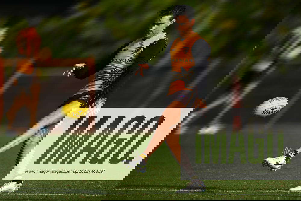 AFL HAWKS TRAINING, Chad Wingard of Hawthorn during an AFL training ...