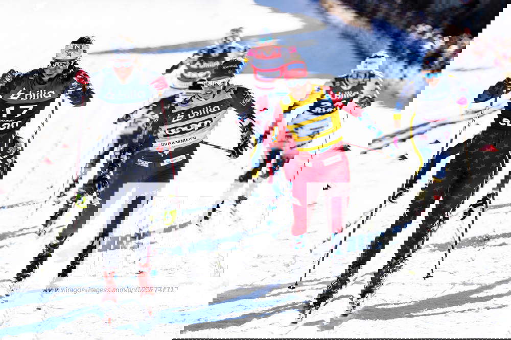 230314 Julia Kern of USA and Tiril Udnes Weng of Norway competes in ...