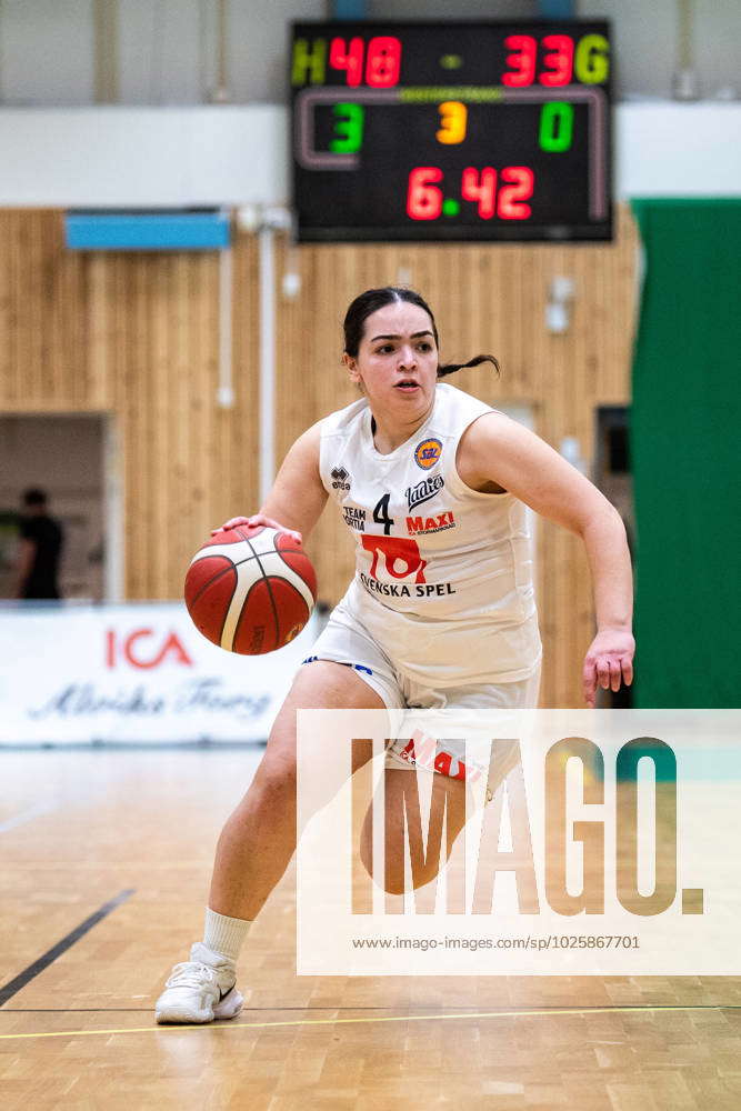 230315 Visbys Helin Agnig during the womens SBL basketball match ...