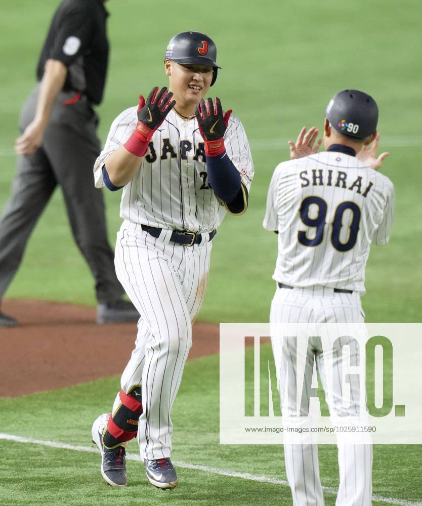 World Baseball Classic Kazuma Okamoto rounds the bases after hitting a ...