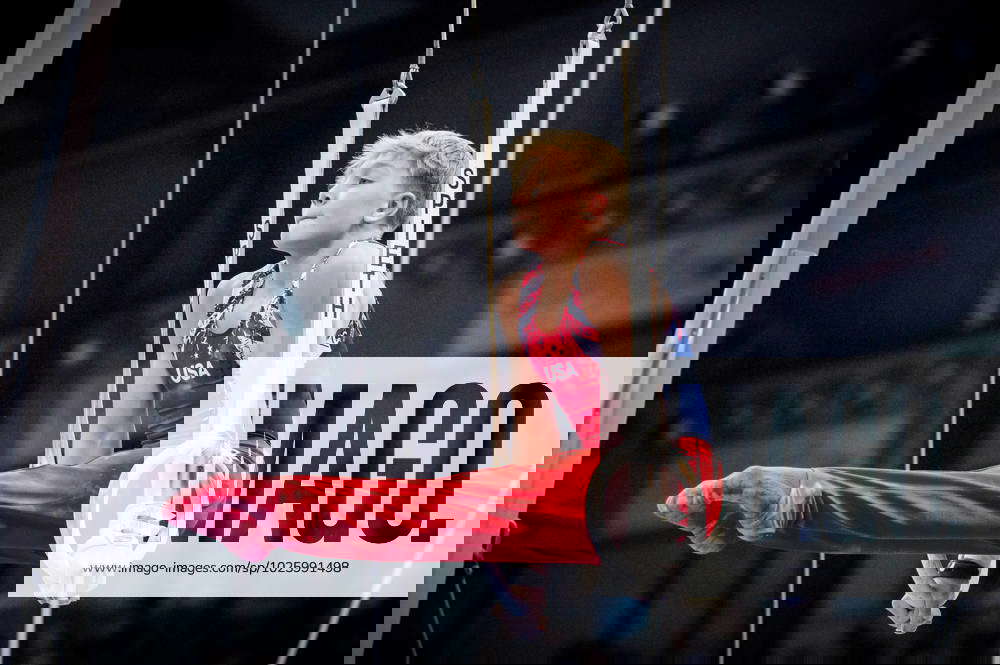 Danila Leykin USA, rings, concentration, Junior Team Challenge Maenner ...