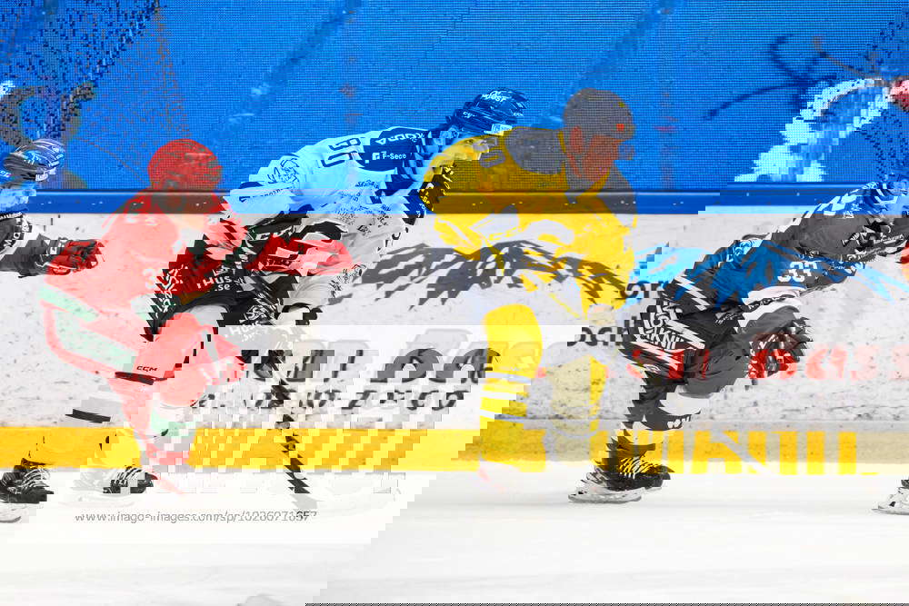 230318 Moras Olle Strandell and Södertäljes Georgs Golovkovs during ...