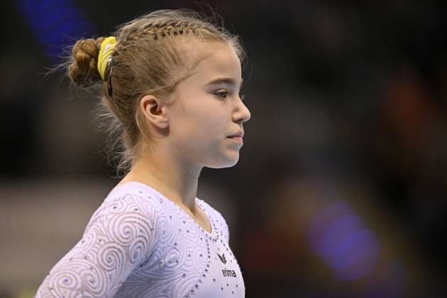GER Lisa Woetzel floor exercise 38 EnBW DTB Cup DTB Cup Stuttgart ...