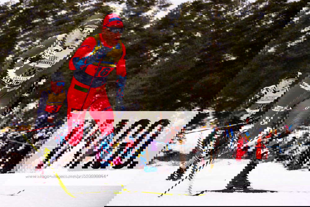 230319 Erik Valnes of Norway competes in 4x5 km mixed relay during the ...