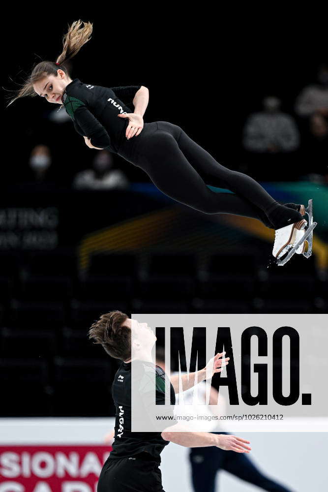 Maria PAVLOVA & Alexei SVIATCHENKO (HUN), during Pairs Practice, at the ...
