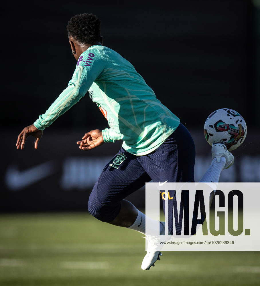 Brazil training session Vini Jr in action during the Brazil training ...