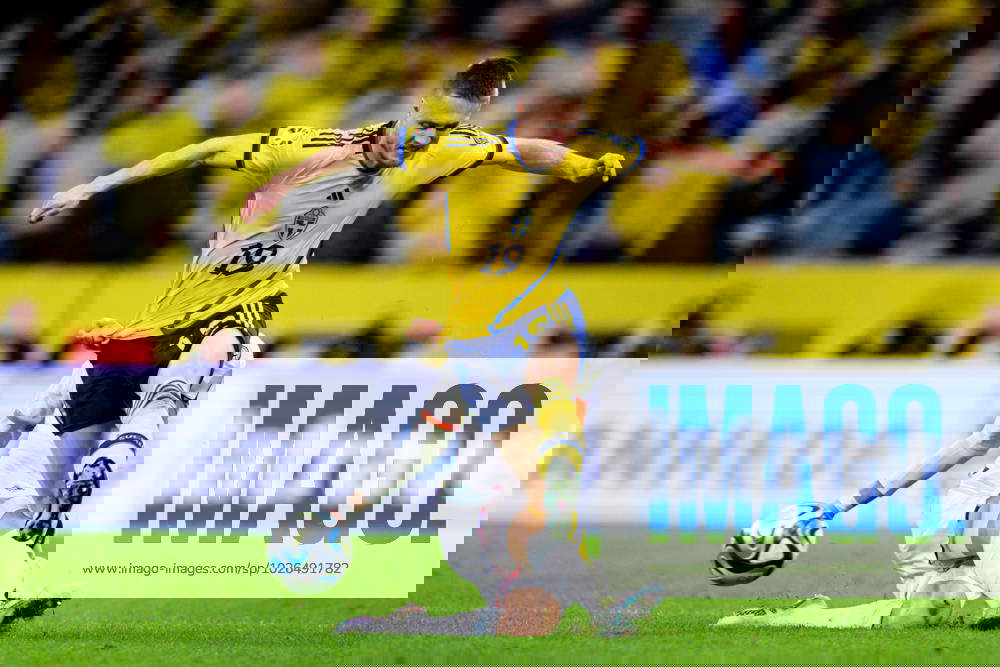 230324 Mattias Svanberg of Sweden during the UEFA Euro Qualifier ...