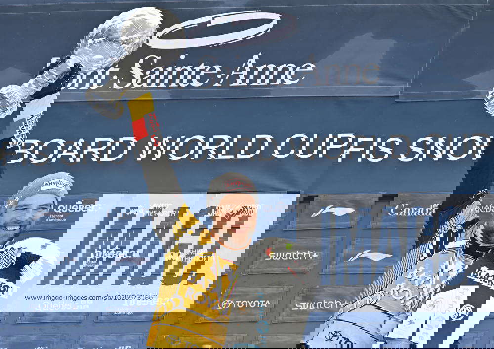 March 26, 2023, BEAUPRE, PQ, Canada: Martin Noerl, of Germany, holds ...