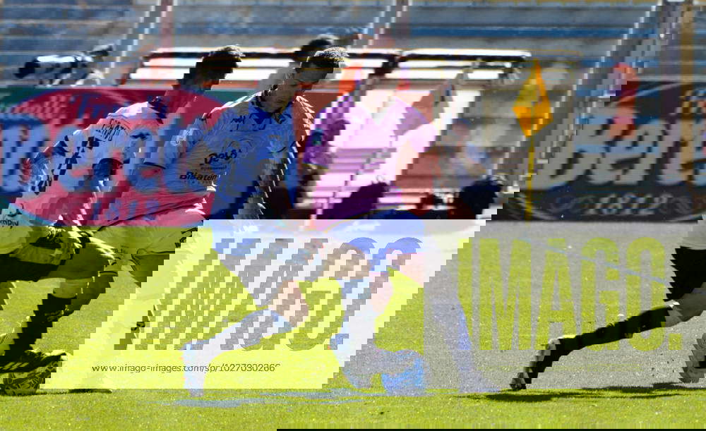 Enrico Delprato(Parma) and Buttaro Alessio(Palermo) during Parma Calcio ...