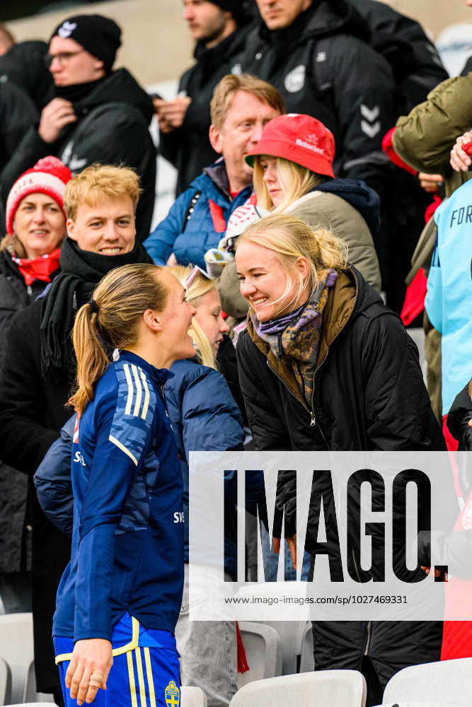 230407 Magdalena Eriksson of Sweden with her girlfriend Pernille Harder ...