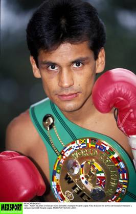 MEX BOX LOPEZ MEXICAN BOXING 1994: Action file photo of mexican boxer and WBC champion Ricardo