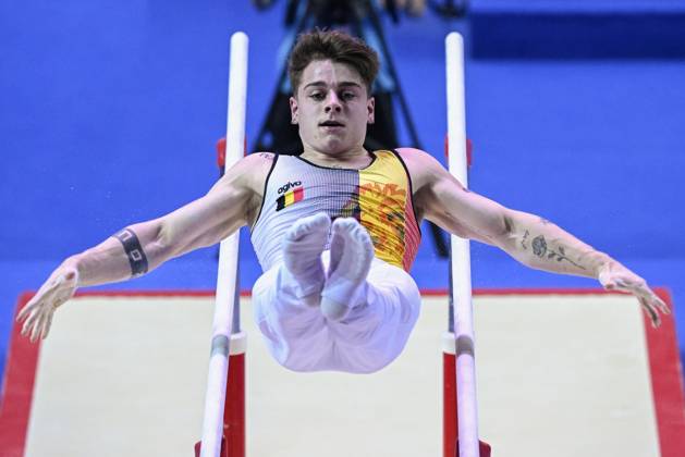 Belgian gymnast Victor Martinez Marechal and Belgian gymnast Luka Van ...