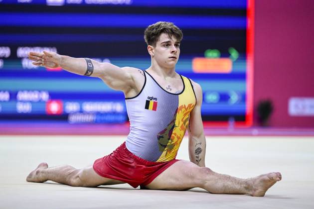 Belgian gymnast Victor Martinez Marechal and Belgian gymnast Luka Van ...