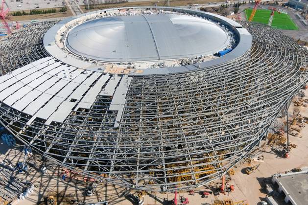 RUSSIA, ST PETERSBURG - : The construction site of SKA Arena, a new Ice ...