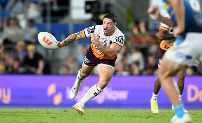 NRL TITANS BRONCOS, Corey Jensen of the Broncos during the NRL Round 7 ...