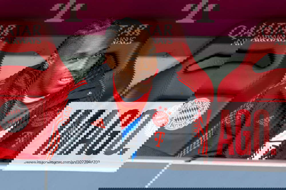 Mathys Tel FC Bayern Muenchen, 39 took a seat on the bench GER, FC ...