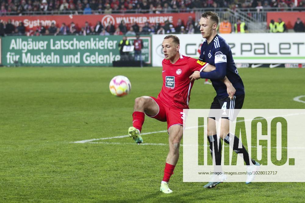 Ben Zolinski 1 FC Kaiserslautern in a duel with Sebastian Schonlau ...