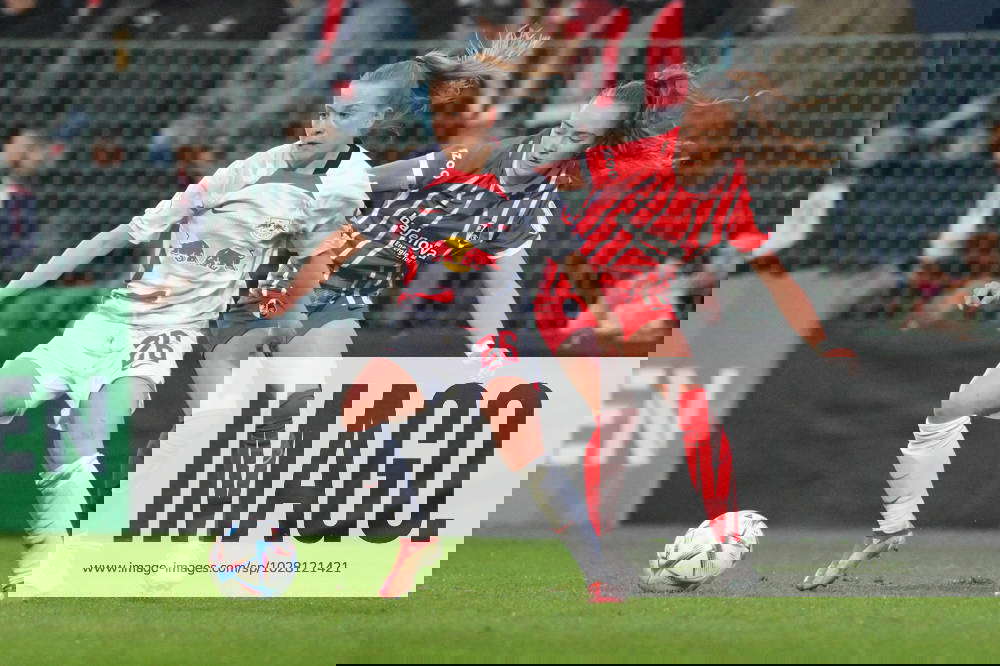 Luca Graf RB Leipzig left and Lisa Kolb SC Freiburg right RB Leipzig vs ...