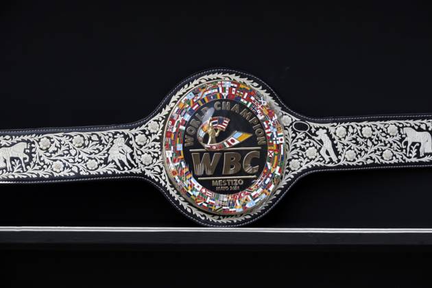 WBC presents commemorative belt for the Saul Canelo Alvarez vs. John ...