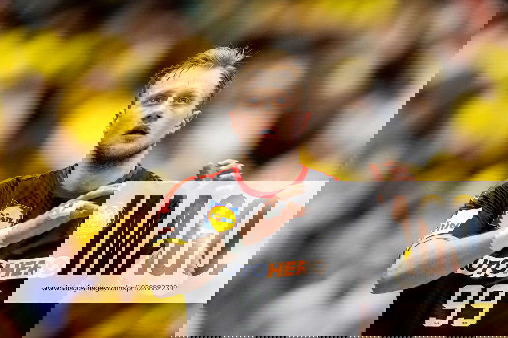 230427 Luca Witzke of Germany during the EHF Euro Cup handball match ...