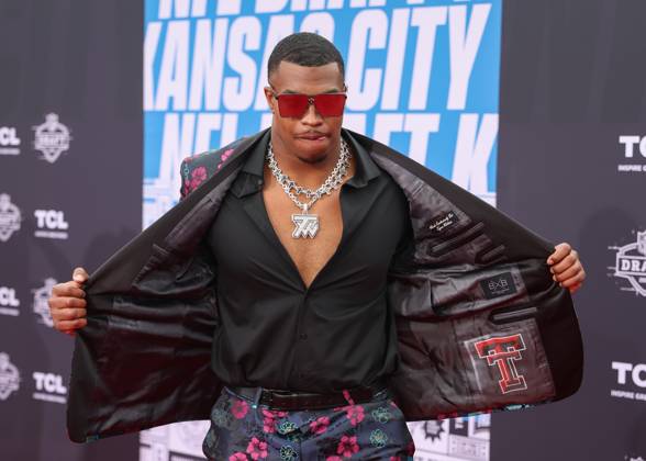 KANSAS CITY, MO - APRIL 27: Texas Tech defensive end Tyree Wilson ...