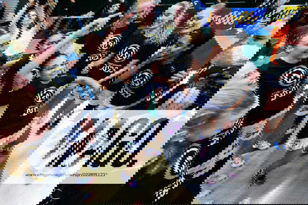 Luleas Brooke McCarty Williams, Bria Goss and Ellen Nyström cheer with ...