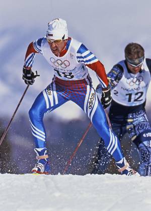 Japan. Russian athlete Alexei Prokurorov competes in the 15 kilometres ...