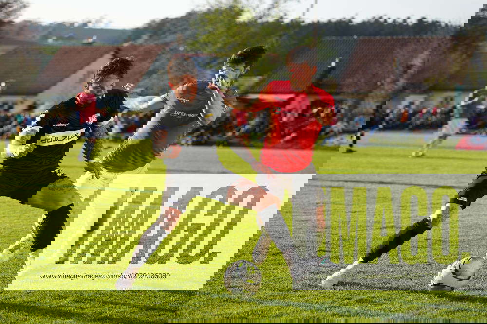 Duel between Moritz Kuhn TSG Balingen Football, 33 and Jonathan ...