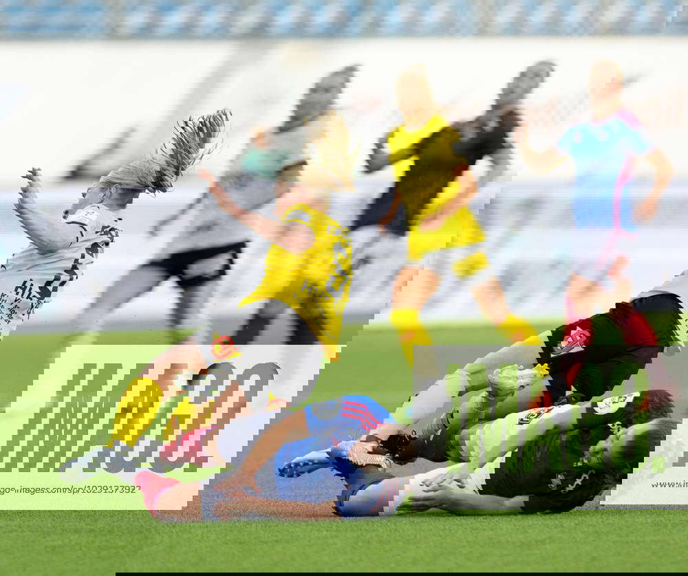 Oslo, Norway, May 3rd 2023: Olaug Tvedten (10 Valerenga) lies on the ...