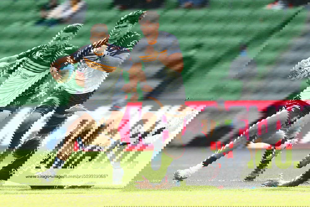 SUPER RUGBY REBELS BRUMBIES, Tom Wright of the Brumbies runs with the ...