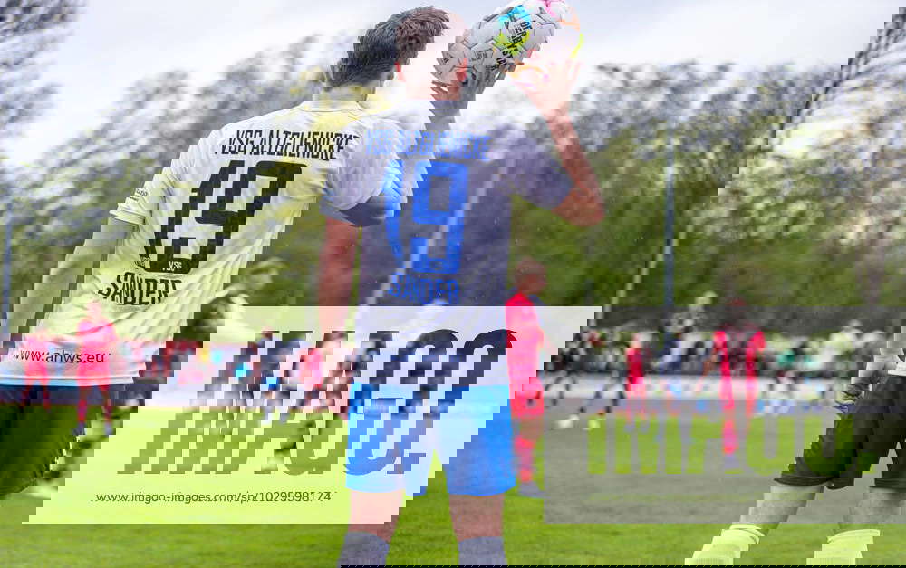 Florian Sander VSG during throw-in GER, football, Regionalliga Nordost ...