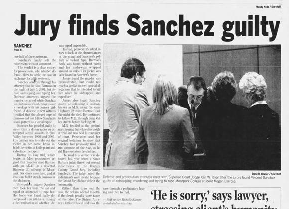 News: Murder of Megan Barroso Aug 6, 2003; A Ventura County Star ...